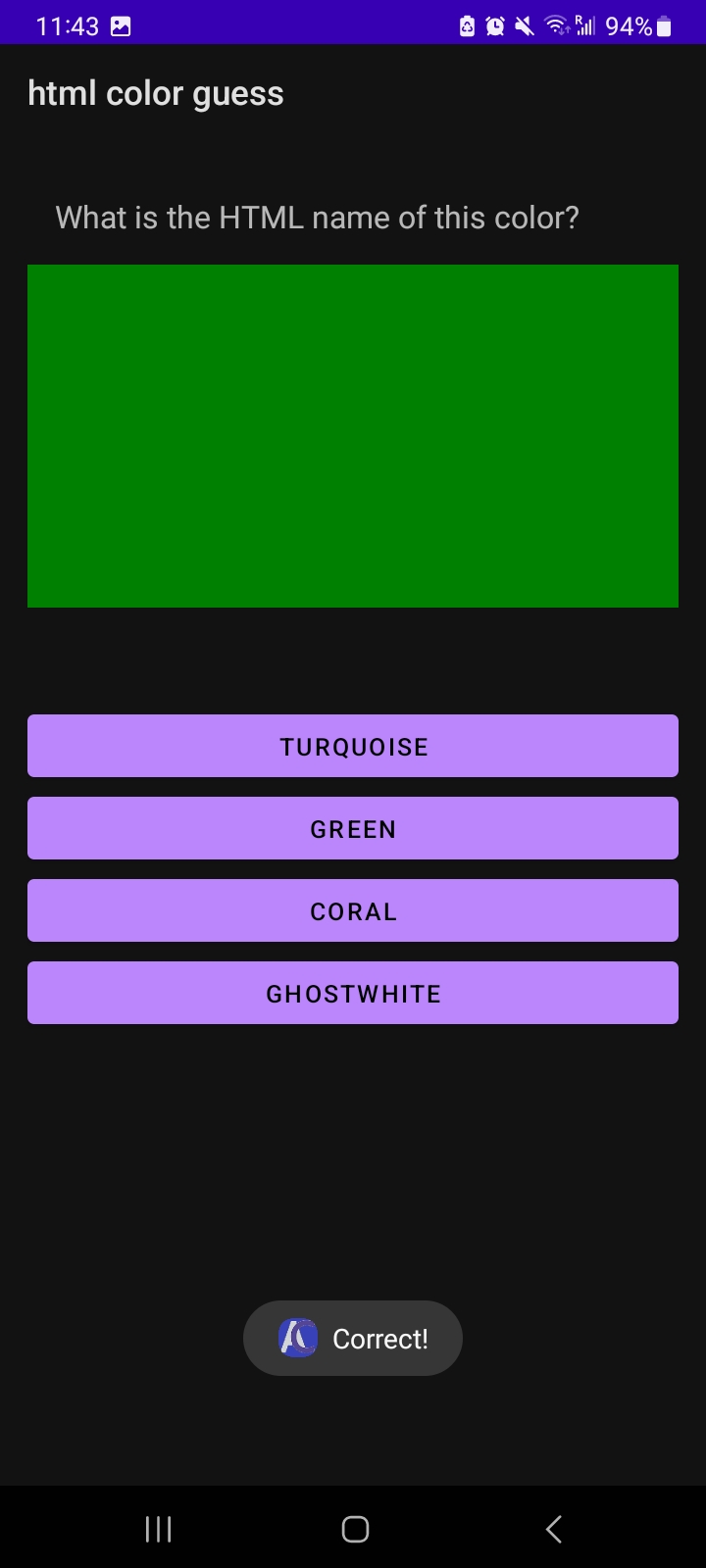 Android html-colors