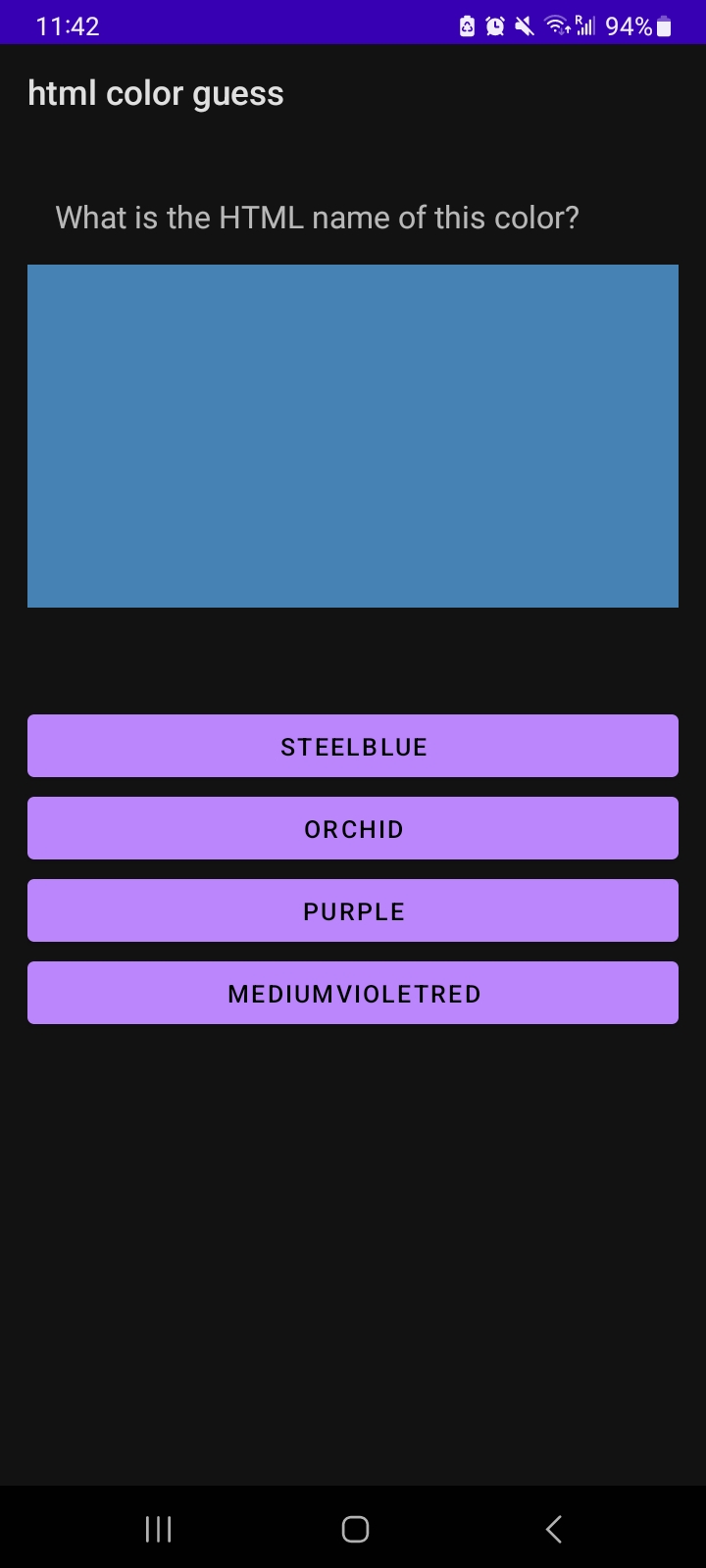 Android html-colors